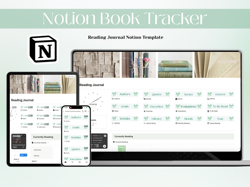 Notion Template Book Tracker & Reading Journal