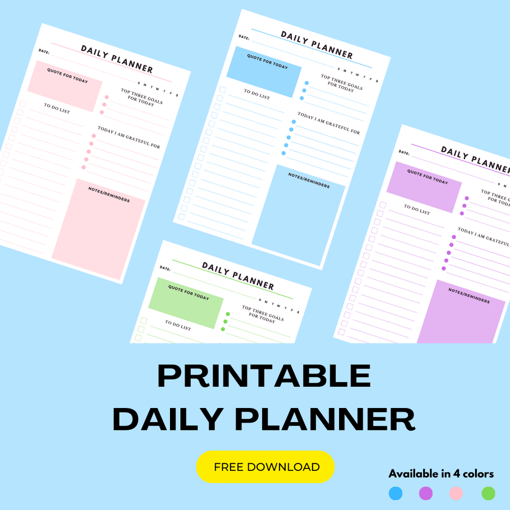 Daily Planner to ensure that you get all your day-to-day tasks ...