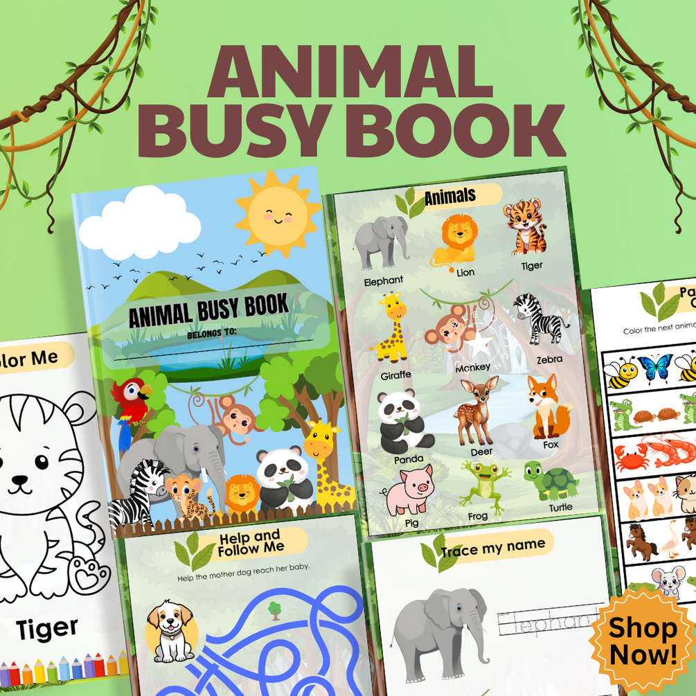Animal Busy Book