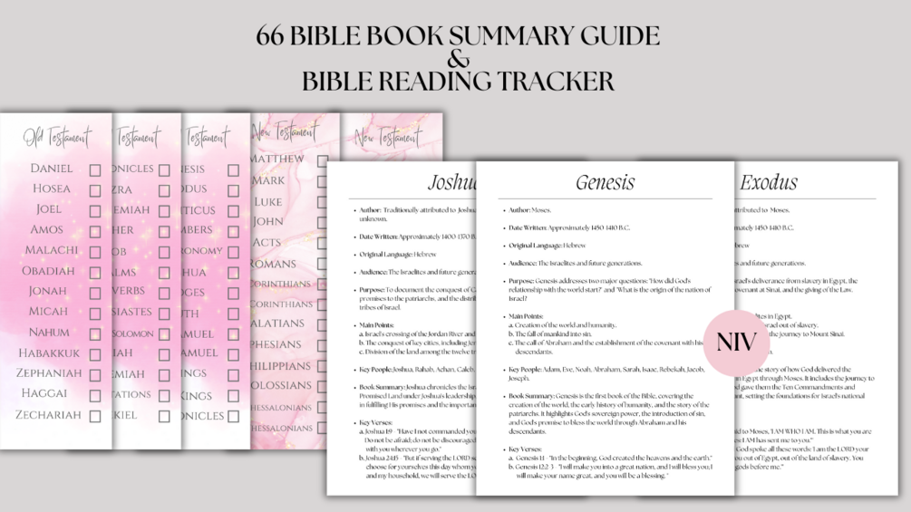 66 Bible Books Summary | Bible Study Guide for Beginner | PDF Instant ...