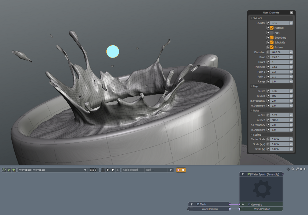 Water Splash (Assembly) | MODO 12.0 | 11.2