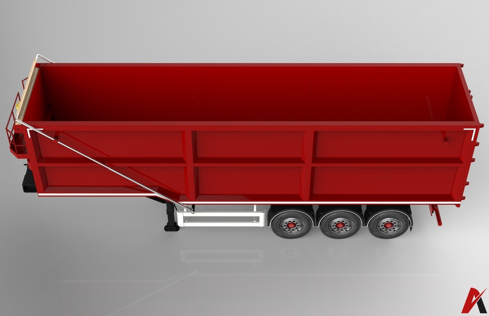 3D Fruehauf Bulk Trailer Model