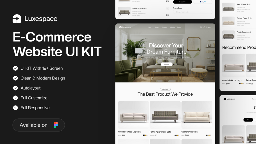 Luxespace - E-Commerce Website UI KIT
