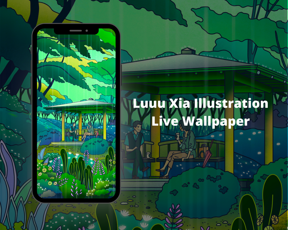 Luuu Xia Illustration Live Wallpaper: Rainy Encounter
