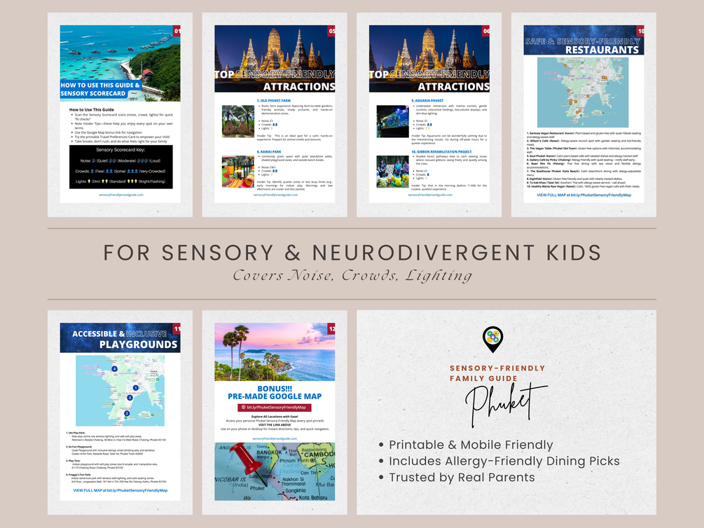 Phuket Sensory-Friendly Family Guide: Printable Travel Planner for ...
