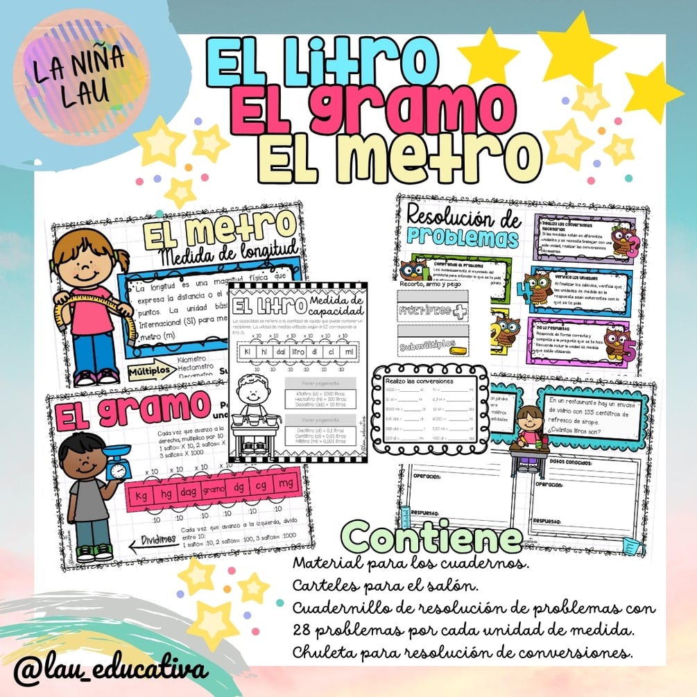 LITRO – METRO Y GRAMO