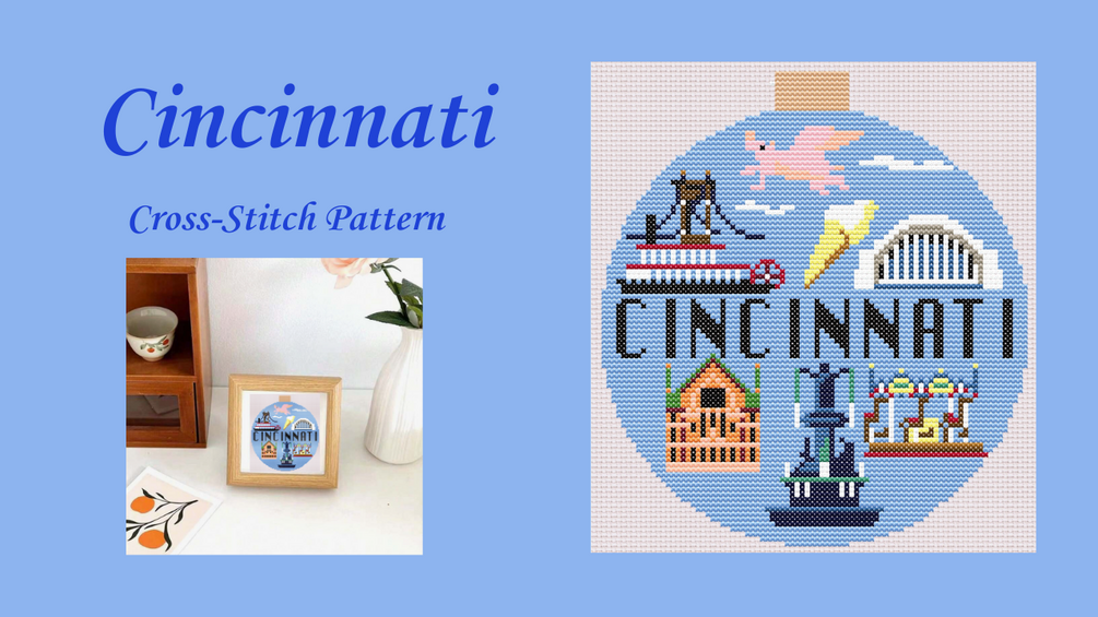 Cincinnati Cross-Stitch Pattern