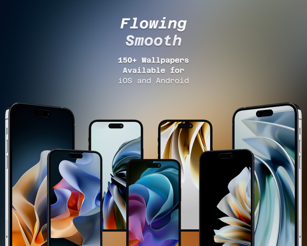 Flowing Smooth - 150+ Wallpapers {iOS & Android}