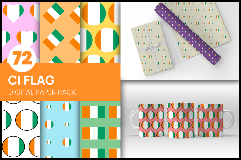 CI Flag Seamless Patterns