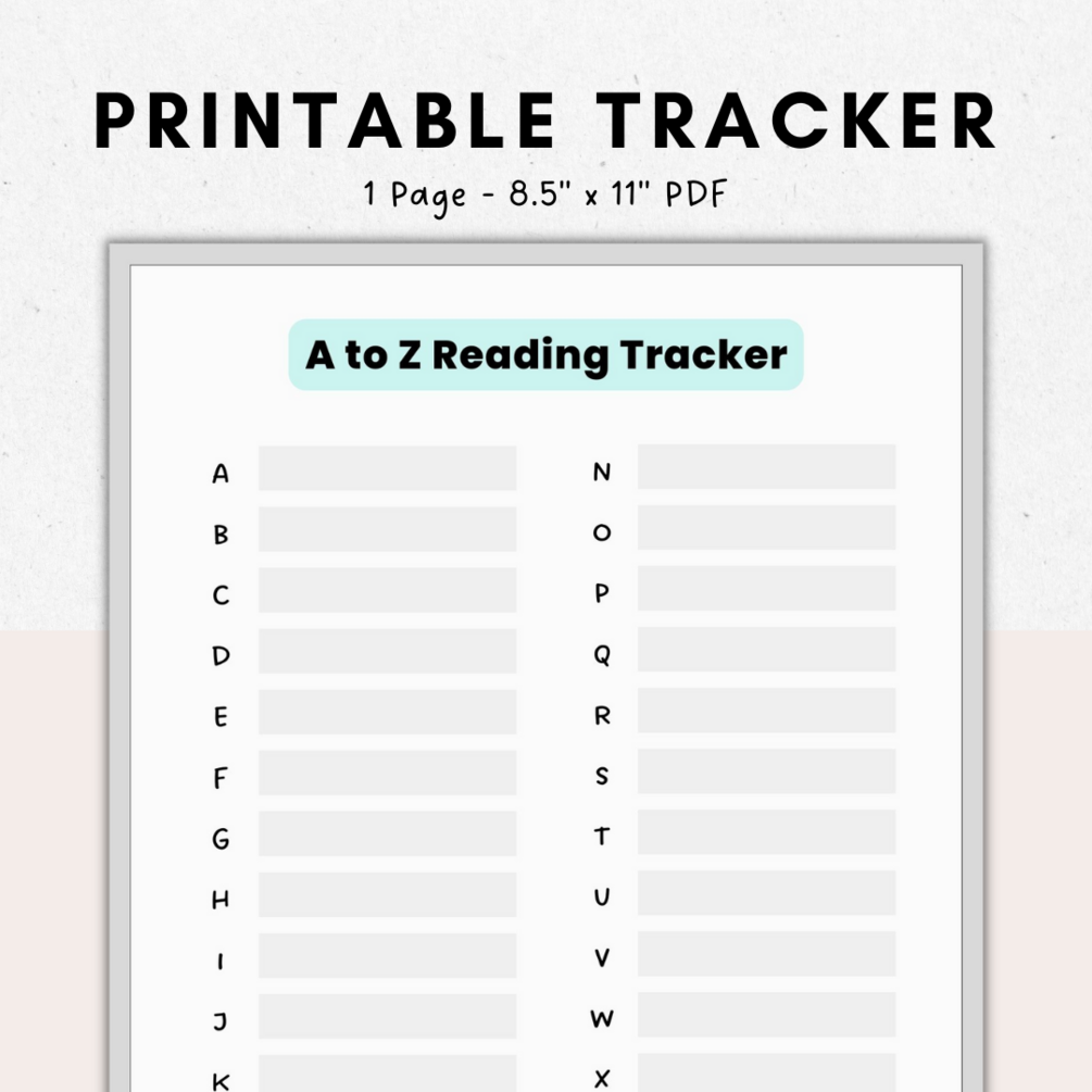 A to Z Reading Tracker