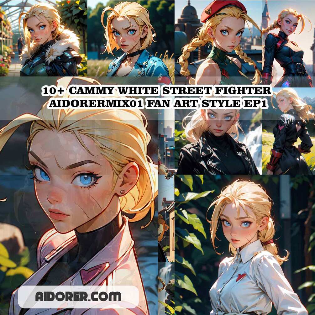 10+ CAMMY WHITE STREET FIGHTER AIDORERMIX01 FAN ART STYLE EP1