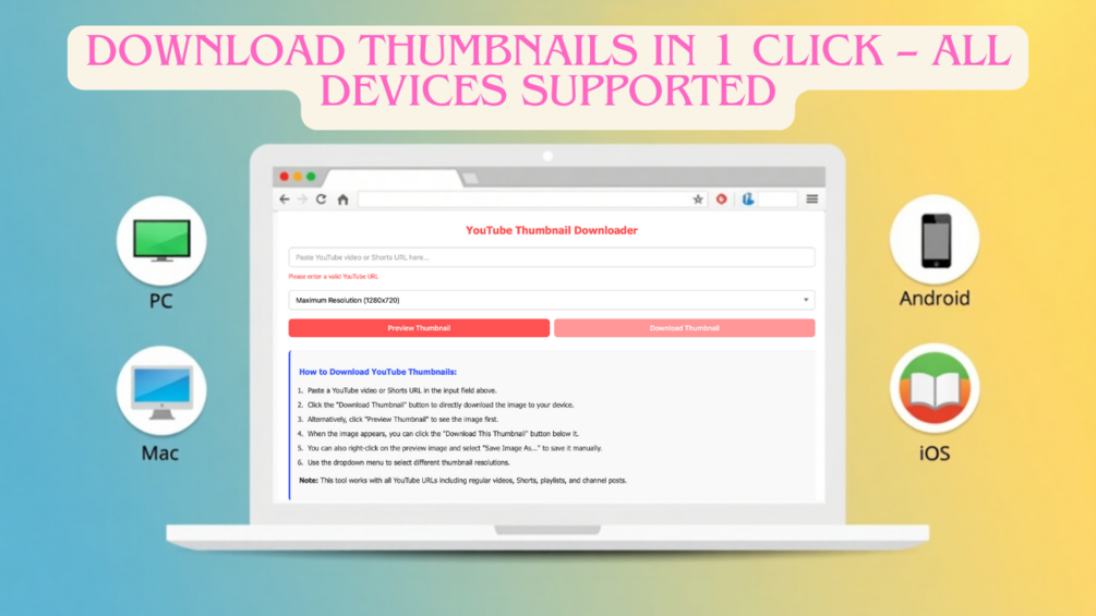 YouTube Thumbnail Downloader