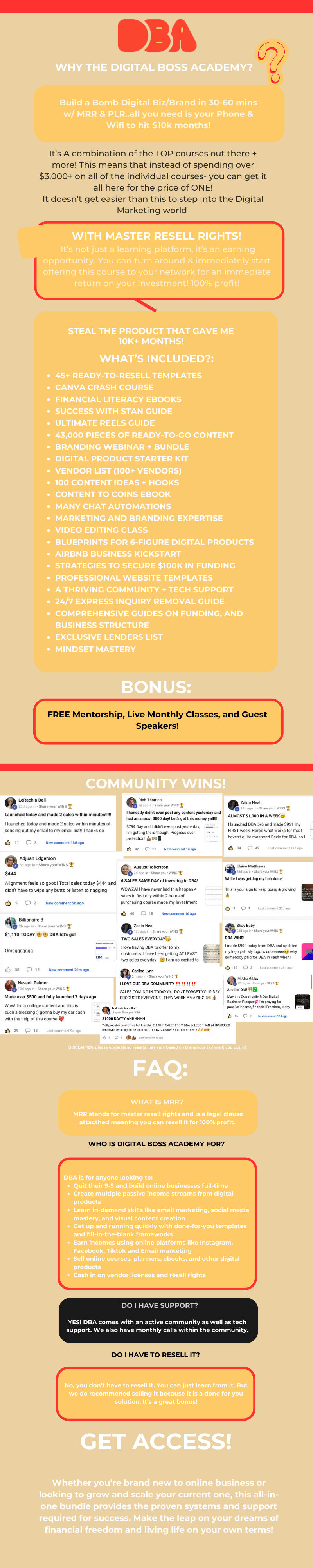 DBA - Digital Boss Academy - Volumes 1 & 2