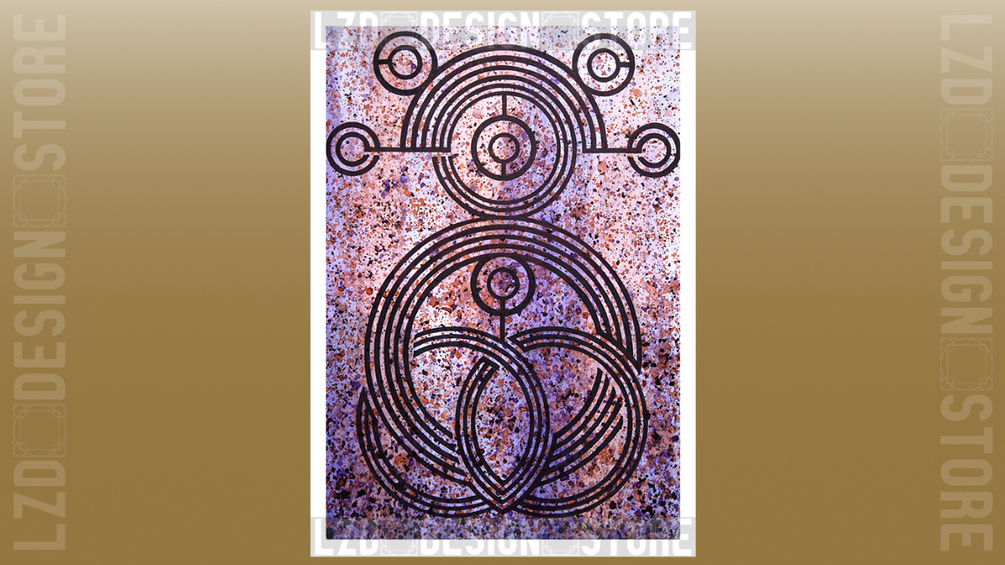 Colour Geometric Continuous Form A5 Print - CGCFA5P2021.5
