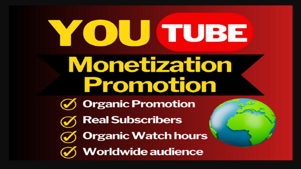 YouTube Monetization Service – Get 4,000 Watch Hours & 1,000 Subscribers