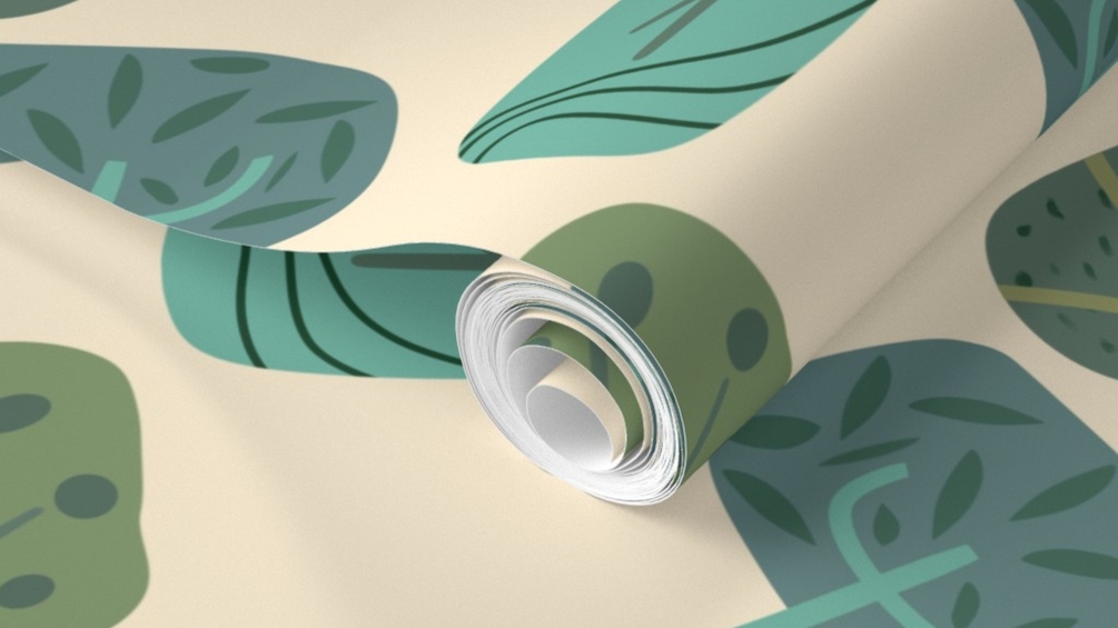 Decorative Leaves Surface Pattern