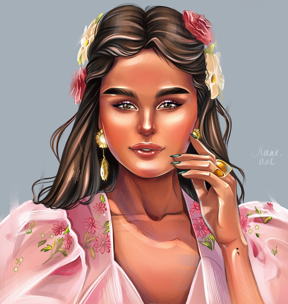 Custom digital portrait, comission art, fashion illustration