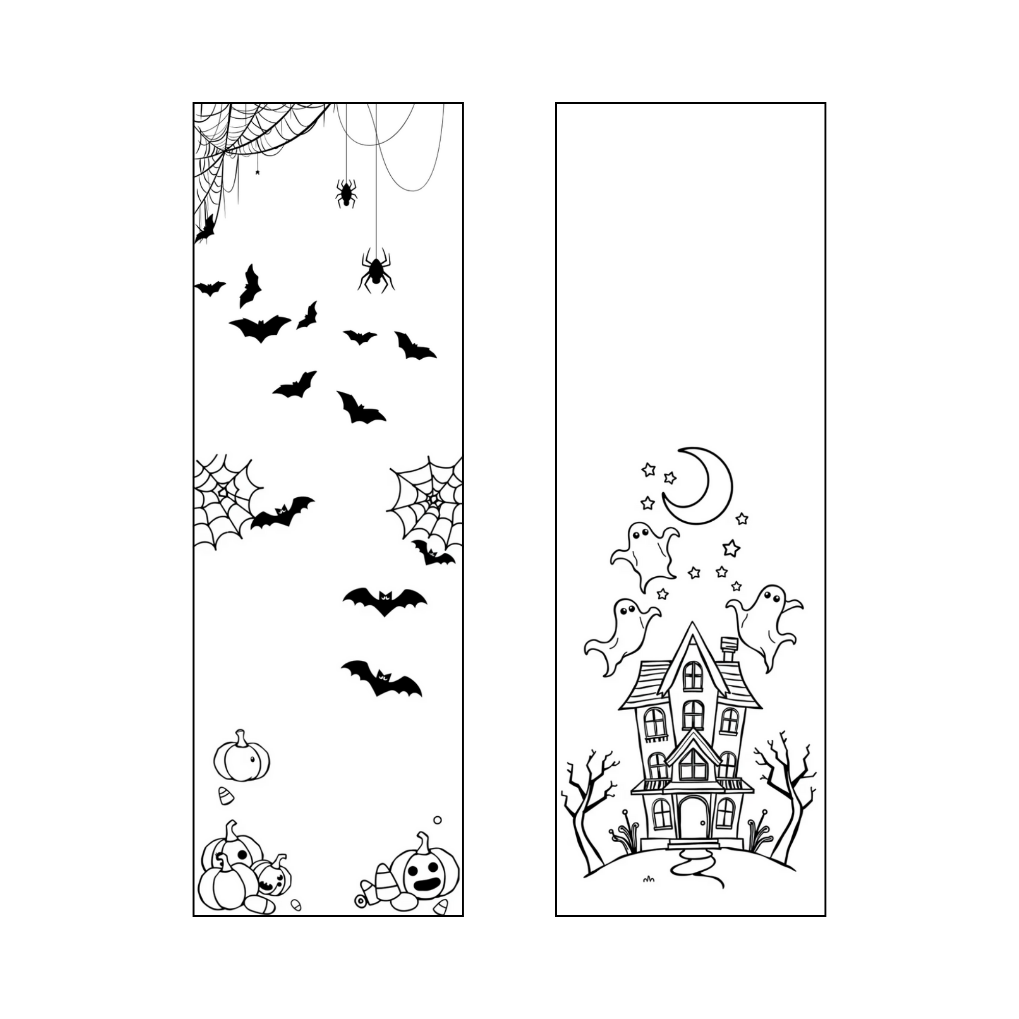 Halloween Coloring Bookmarks – Printable Colorable Bookmarks ...