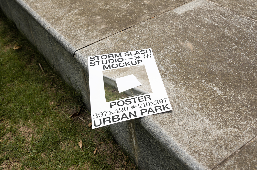 URBAN PARK POSTER MOCKUP - By Storm Slash Studio
