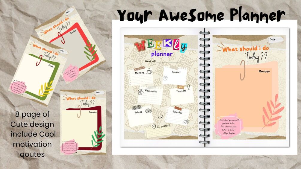 PLANNER NOTE: My Awesome Week