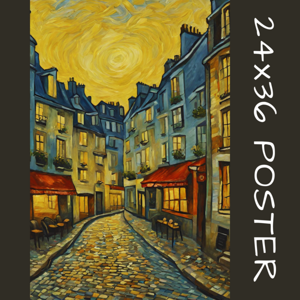 IMPRESSIONIST BUNDLE: FOUR 24x36 POSTERS