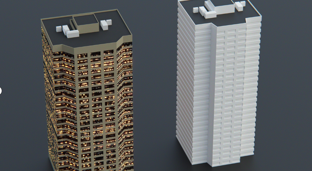 Building Asset (Blend and FBX files with textures)