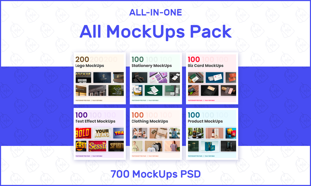 700 MockUps - All Packs!