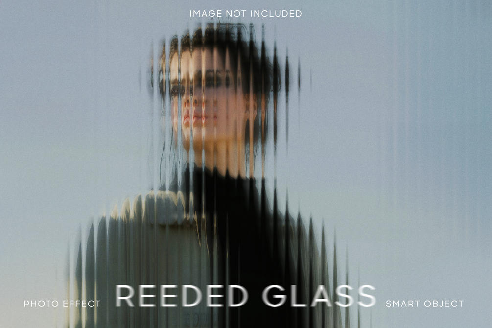 Reeded Glass Distortion Photo Effect