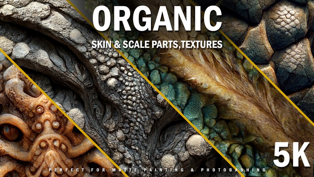 ANIMAL ORGANIC Skin and Scale parts, textures (Resource images)