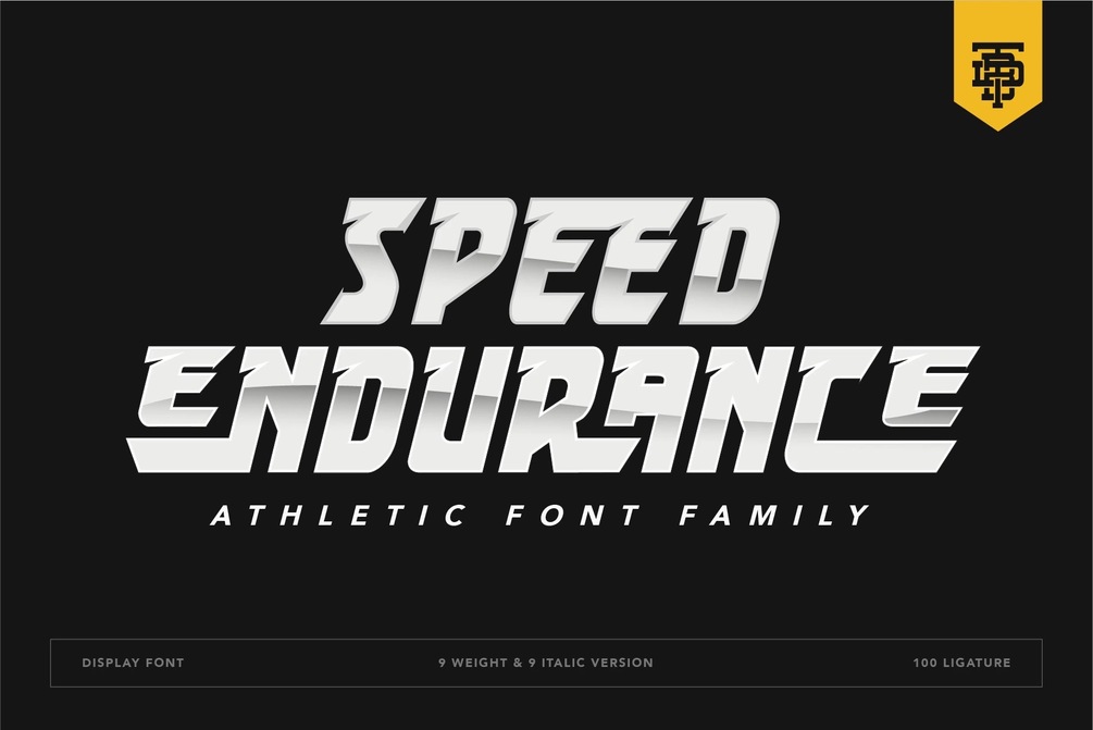 Speed Endurance Family Font