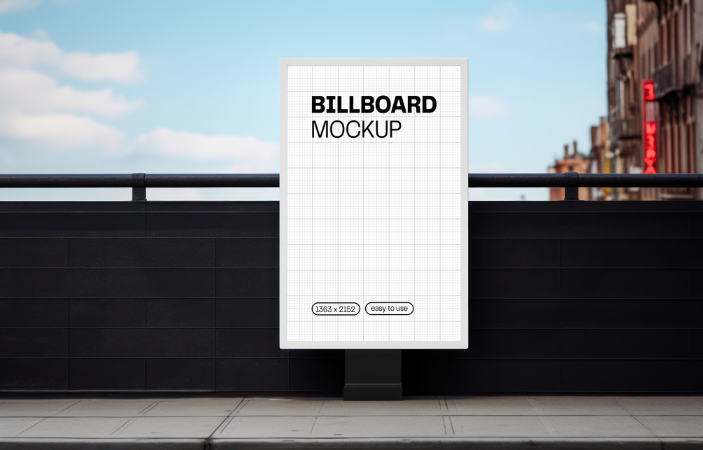 Urban Commercial Billboard Mockup / #821