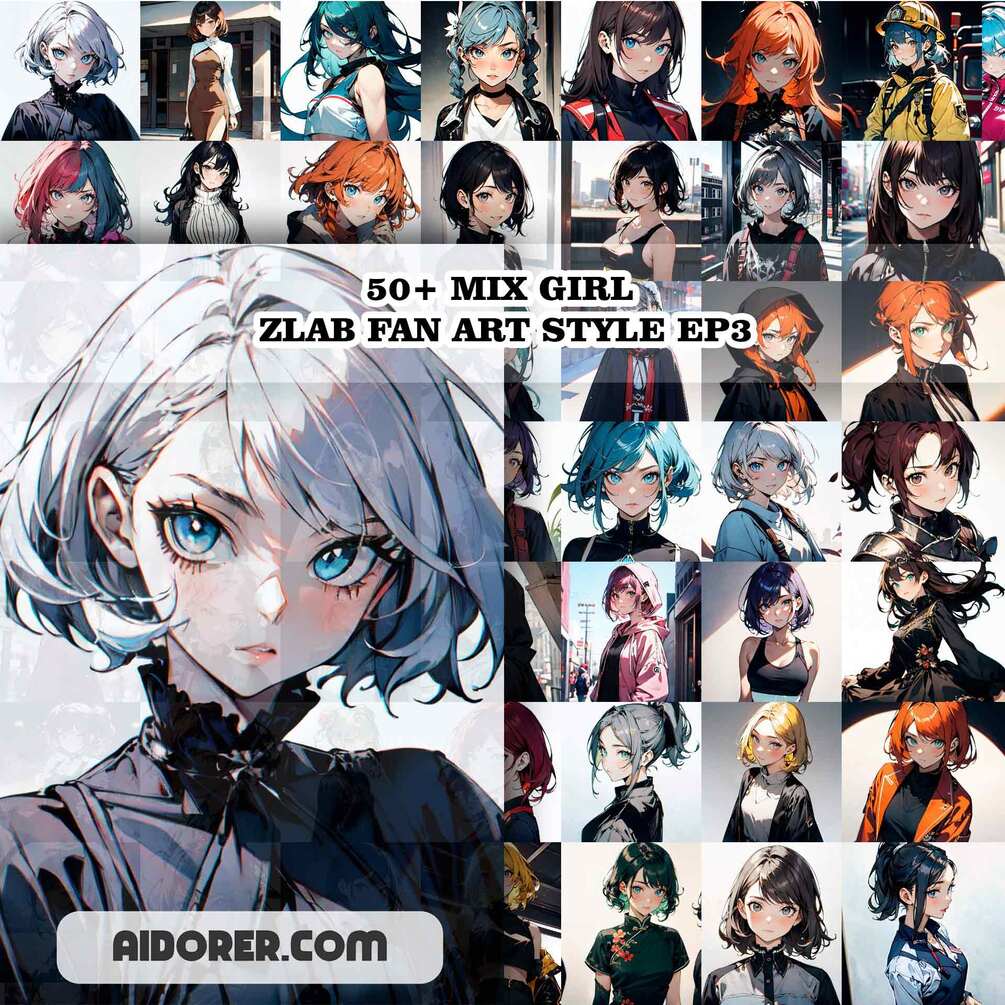 50+ MIX GIRL ZLAB FAN ART STYLE EP3