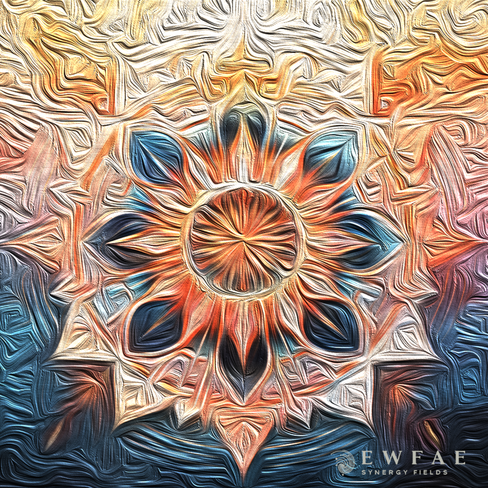 Digital Mandala: Crystal Flow