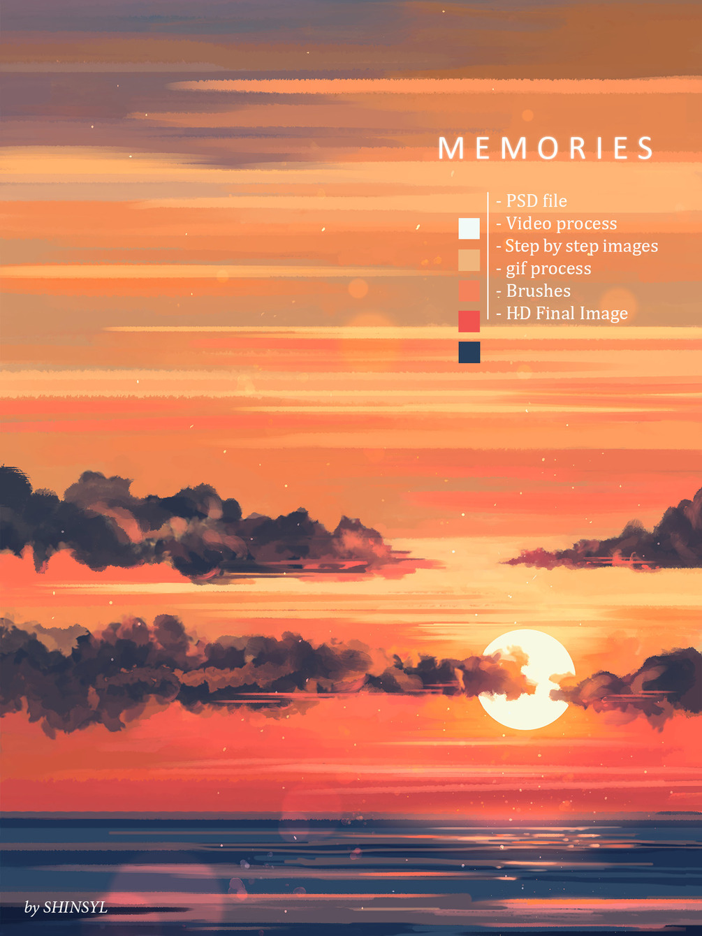 Memories painting process