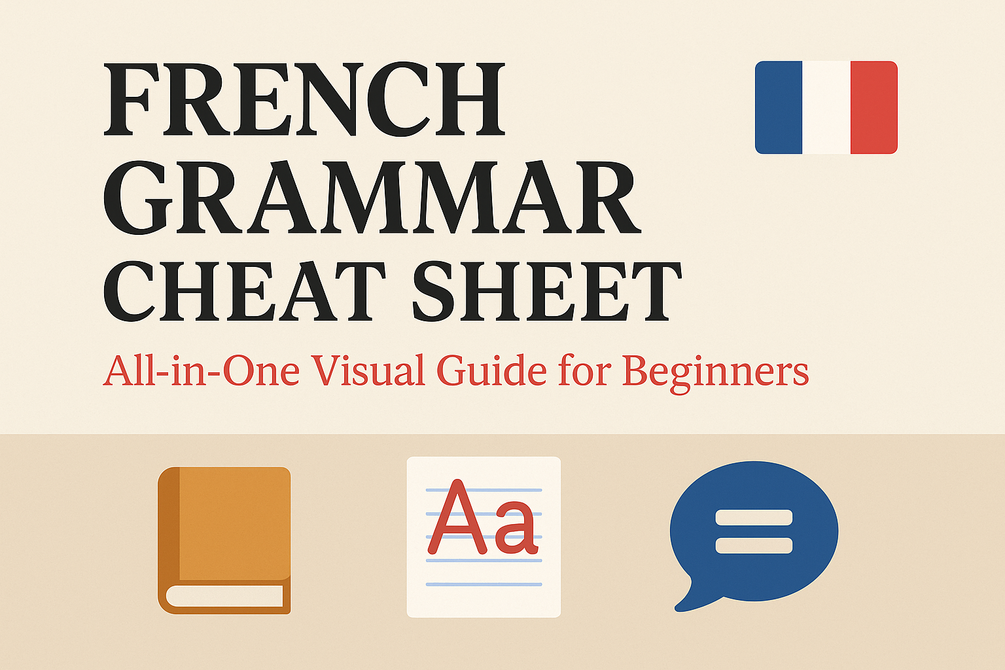 French Grammar Cheat Sheet – All-in-One PDF for Beginners