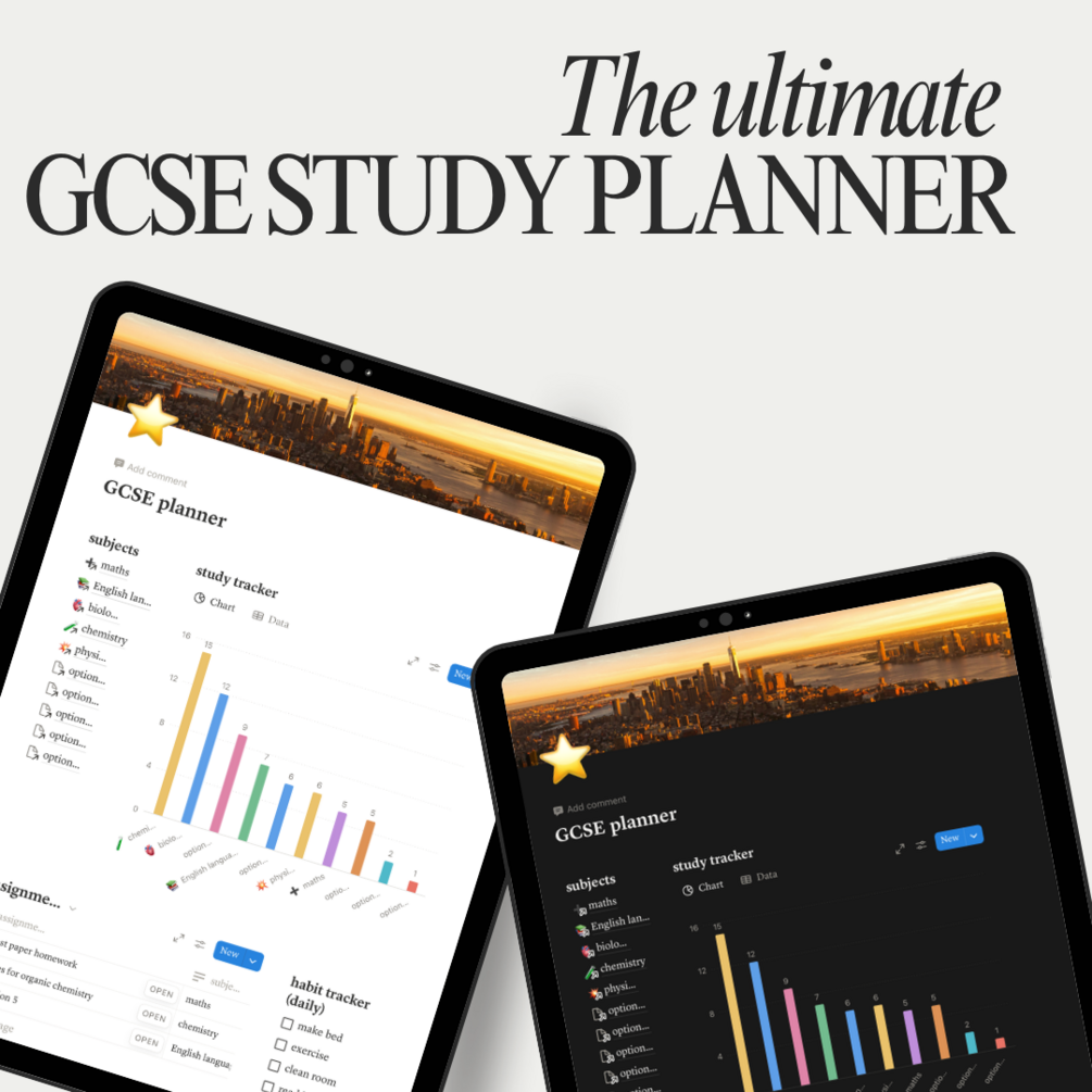 The Ultimate GCSE Notion study planner