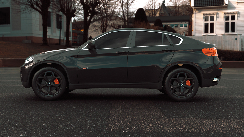 C4D RedShift Scene: example 06 of automotive visualization