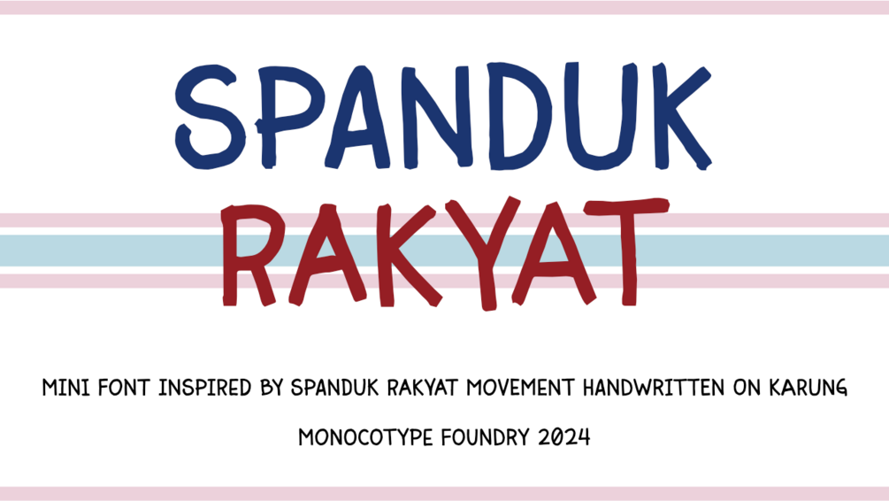 Spanduk Rakyat Mini Font
