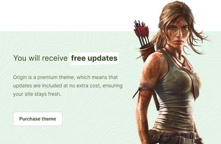 Origin - Twitch Streamer WordPress Theme