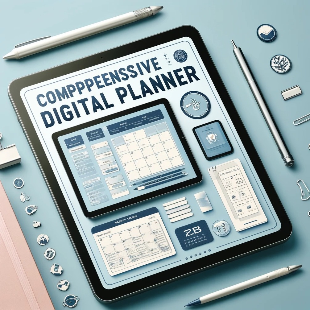 Simple digital planner Daily, weekly, and monthly planner