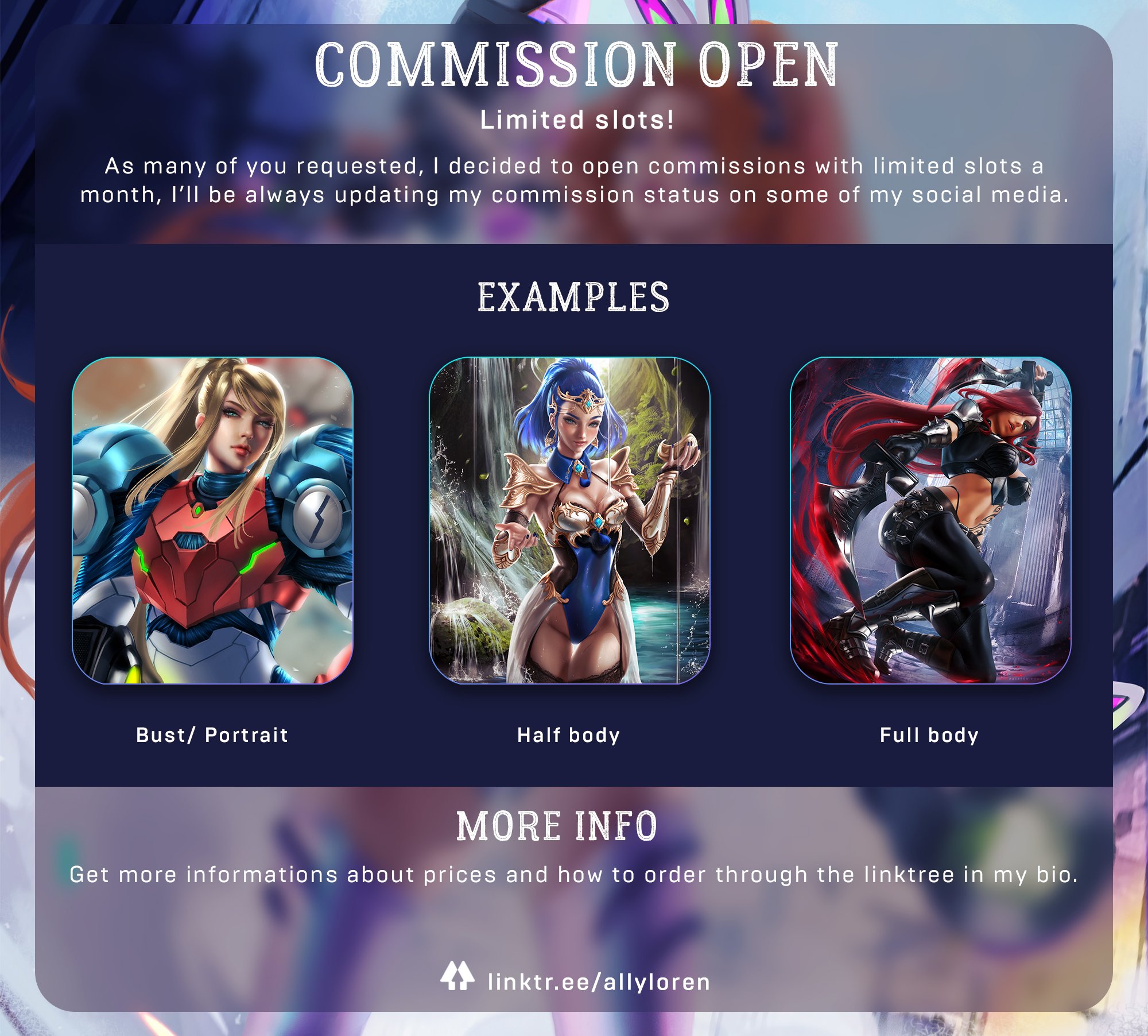 Commission open! - Ally Loren