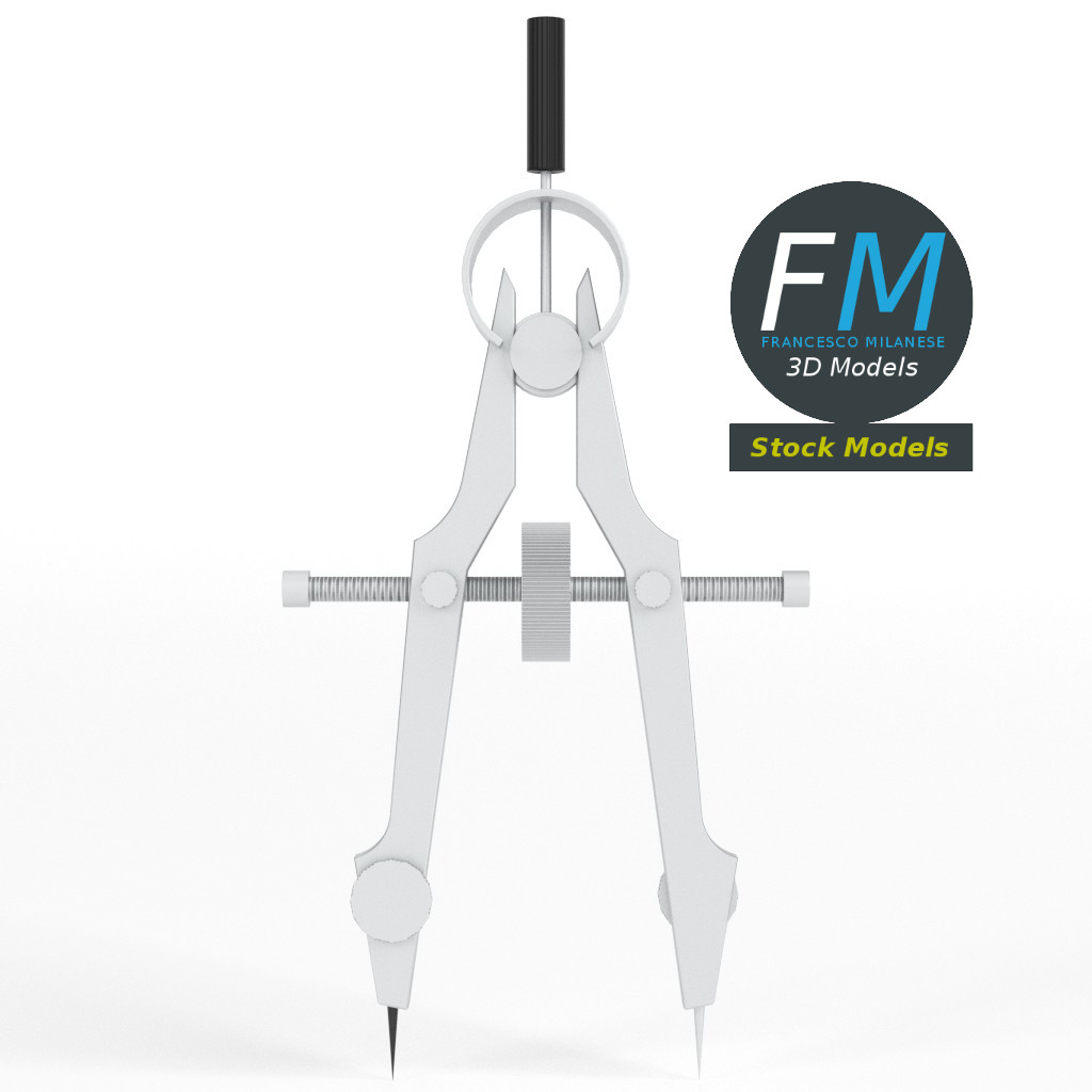 3D MODEL - Compass drafting