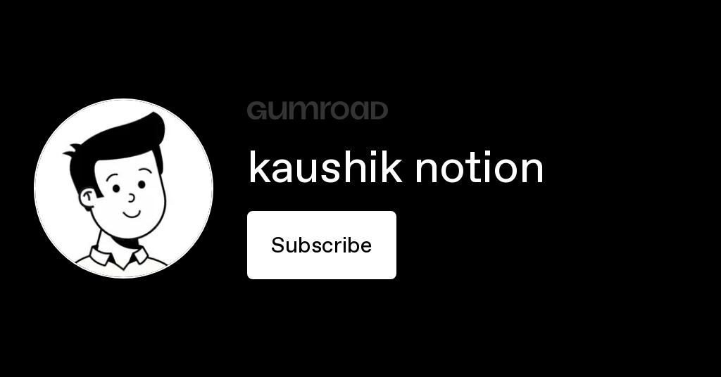 kaushik notion
