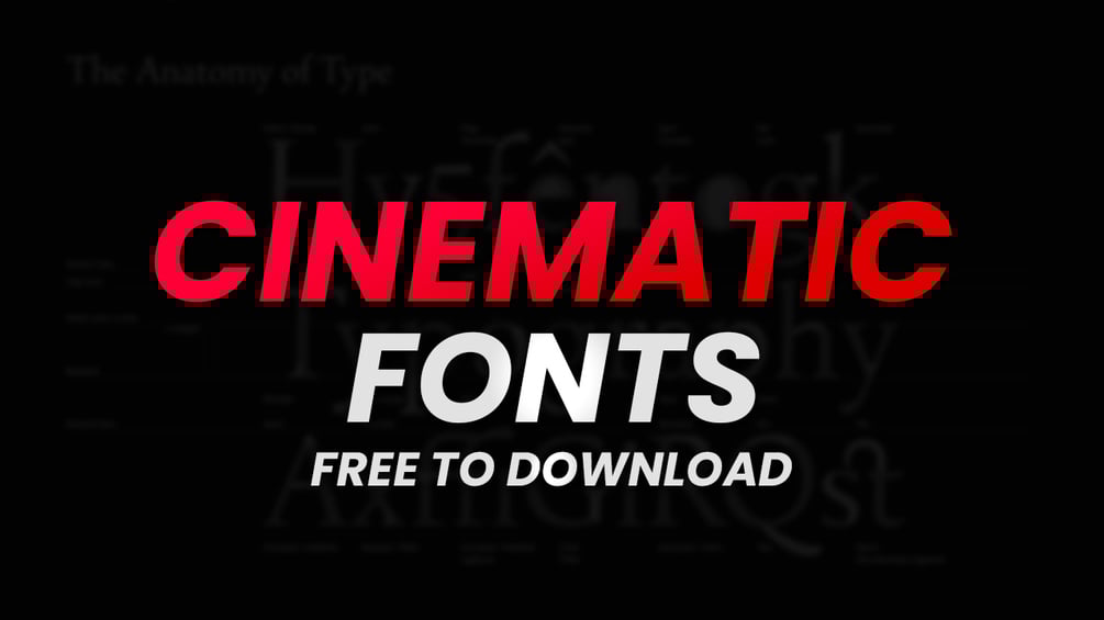 Cinematic font Part 102