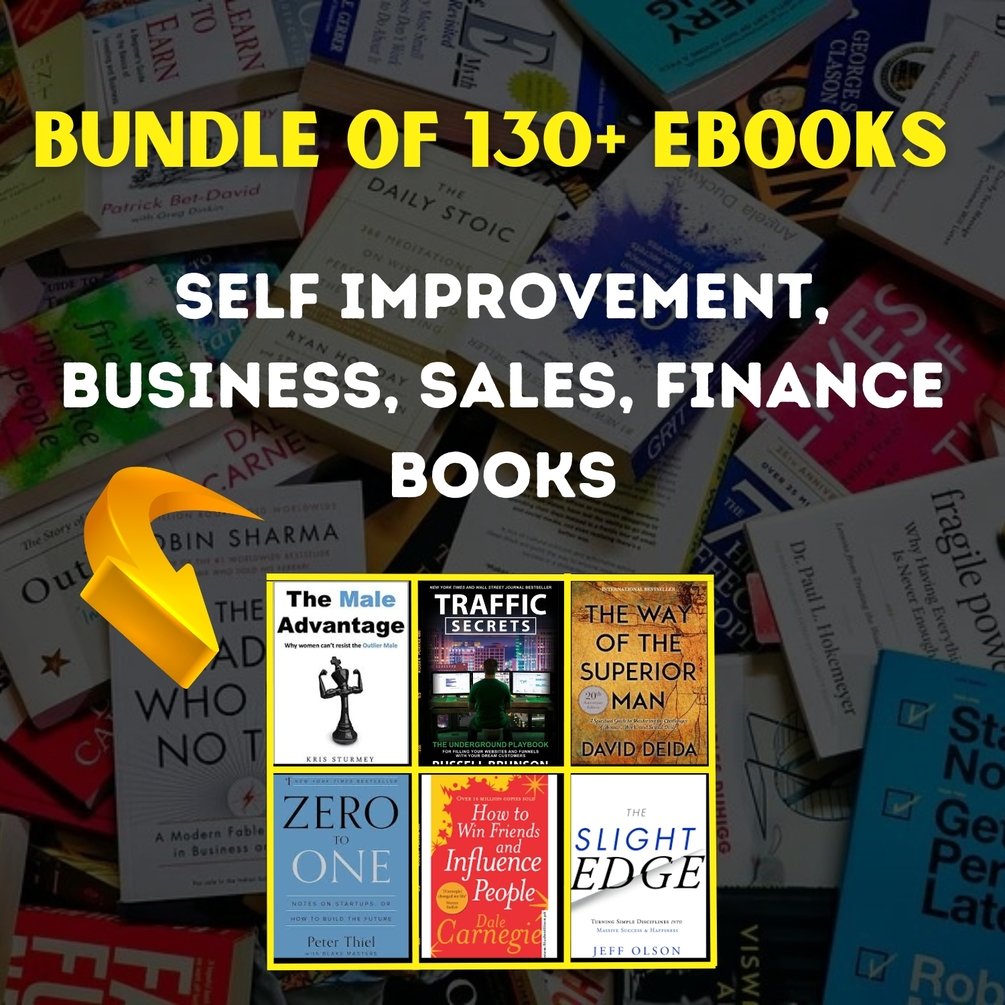 130+ Self Improvement, Business, Sales, Finance eBooks