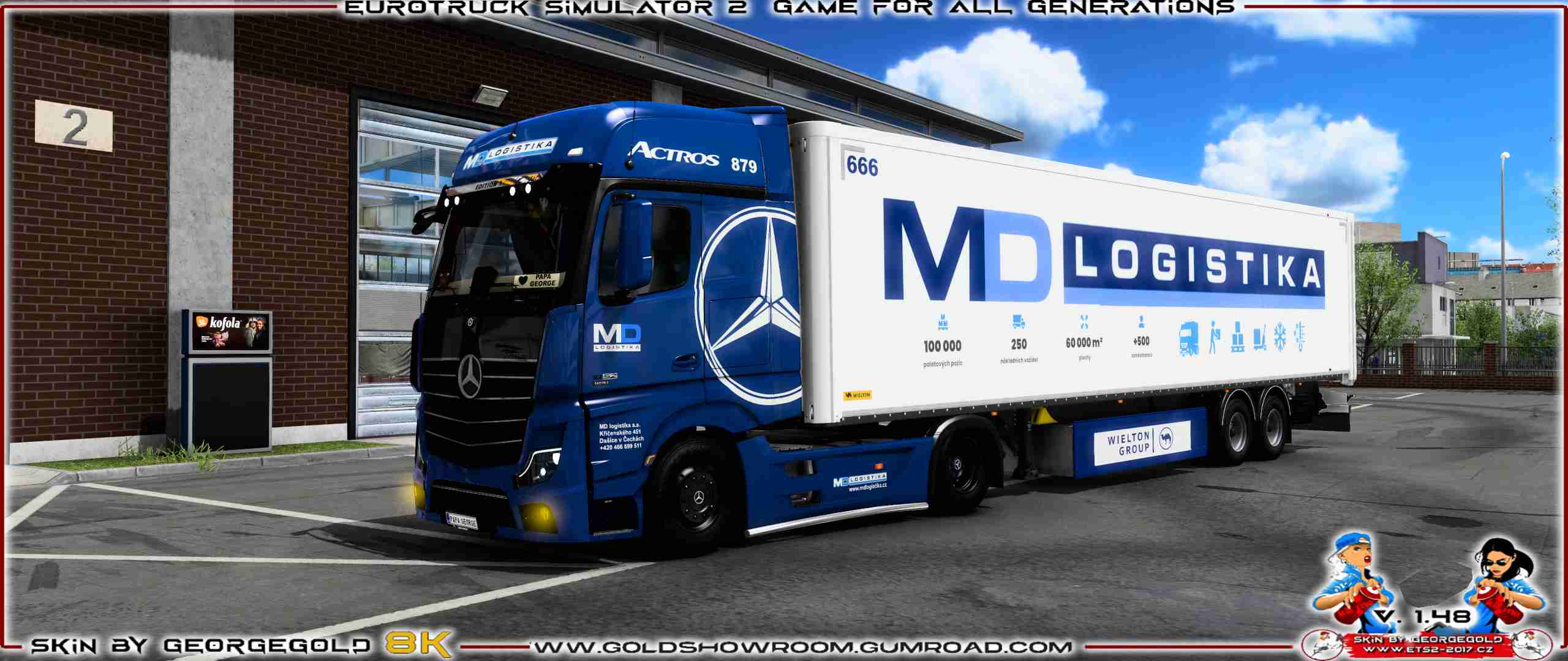 ETS 2 Skin Combo Mercedes Actros 5 MD Logistika