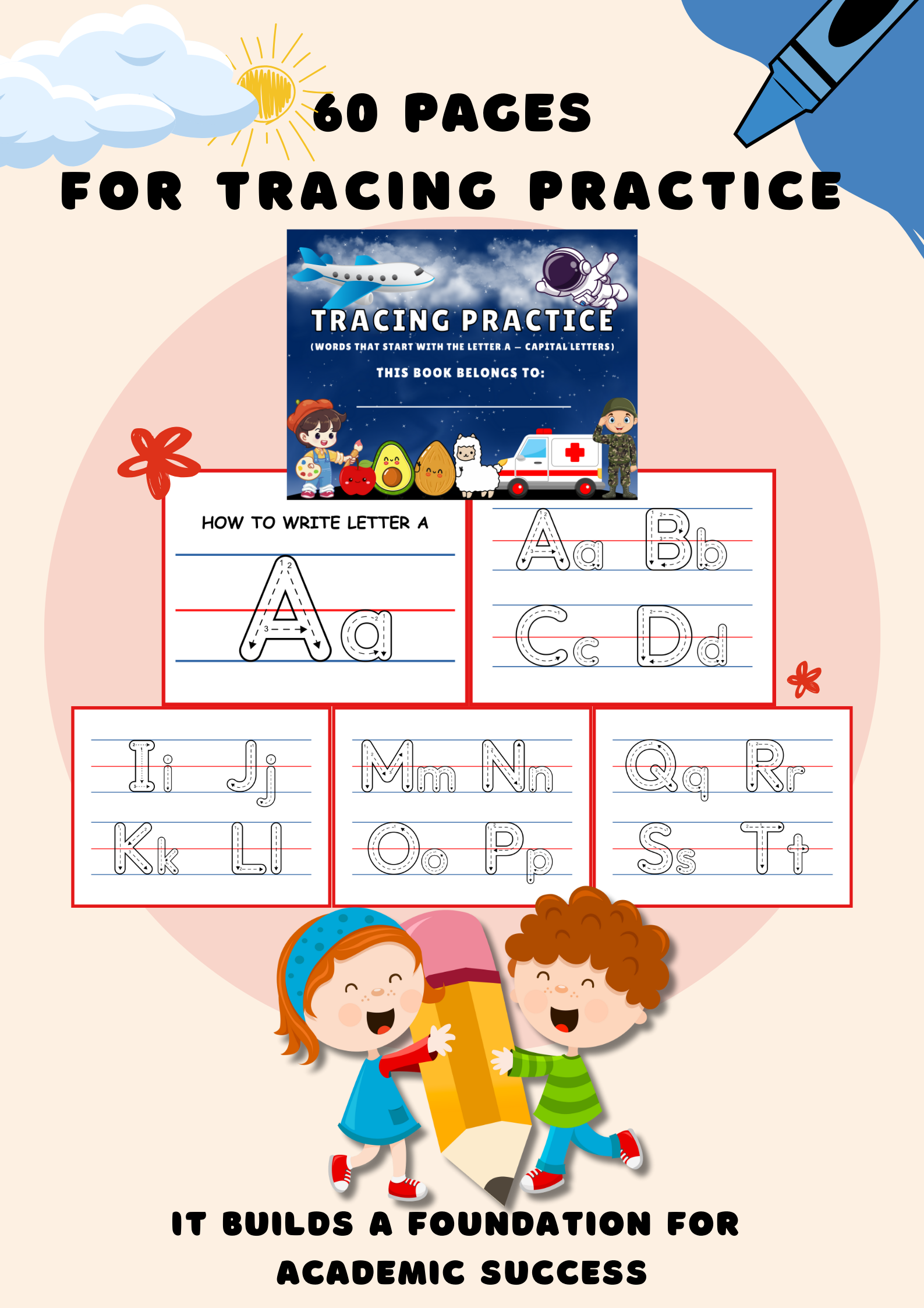 TRACING PRACTICE FOR CHILDREN