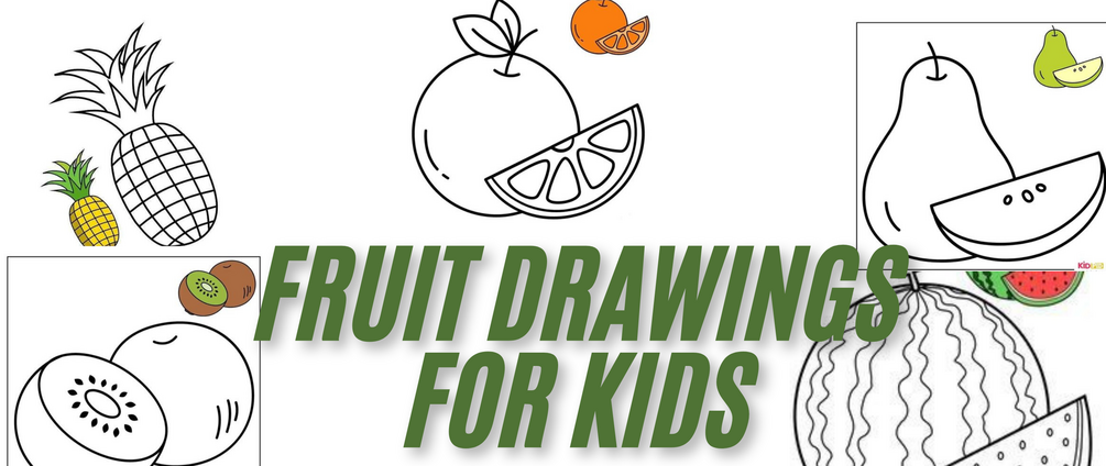 50 Fruit drawings for kids
