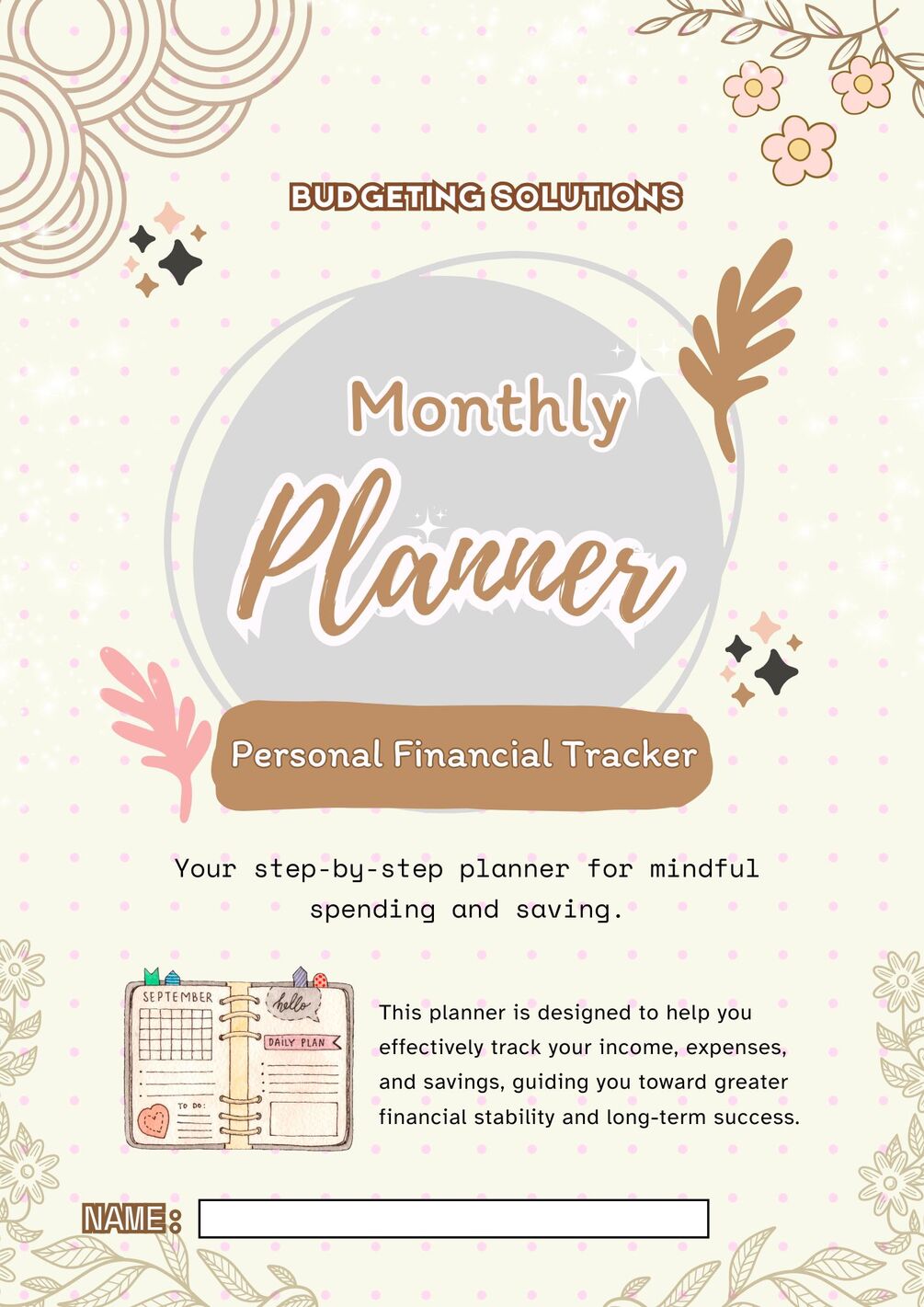 Printable – Personal Financial Tracker