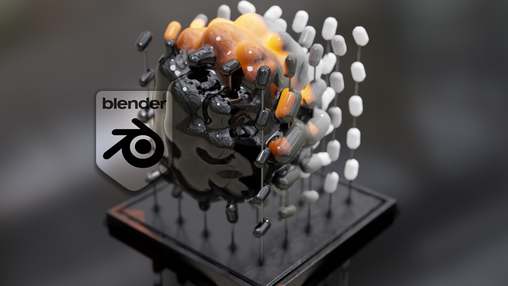 The GridRotator - Geometry Nodes high-tech blob and morph - Codesignprojects - Blends, setups ...